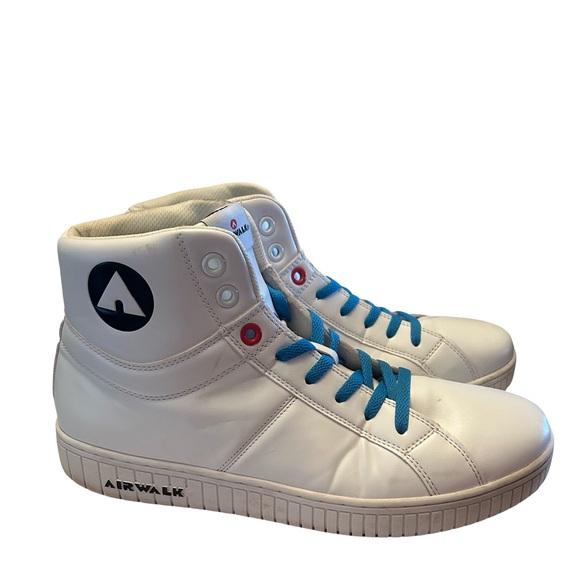 Airwalk | Shoes | Mens Airwalk White Sneakers With Blue Accents | Poshmark